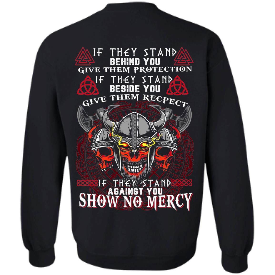 Show No Mercy Viking Skull T-shirts and Hoodies - JoshGoot